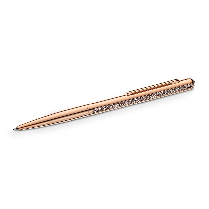 Crystal Shimmer ballpoint pen, Rose gold tone, Rose gold-tone plated ...