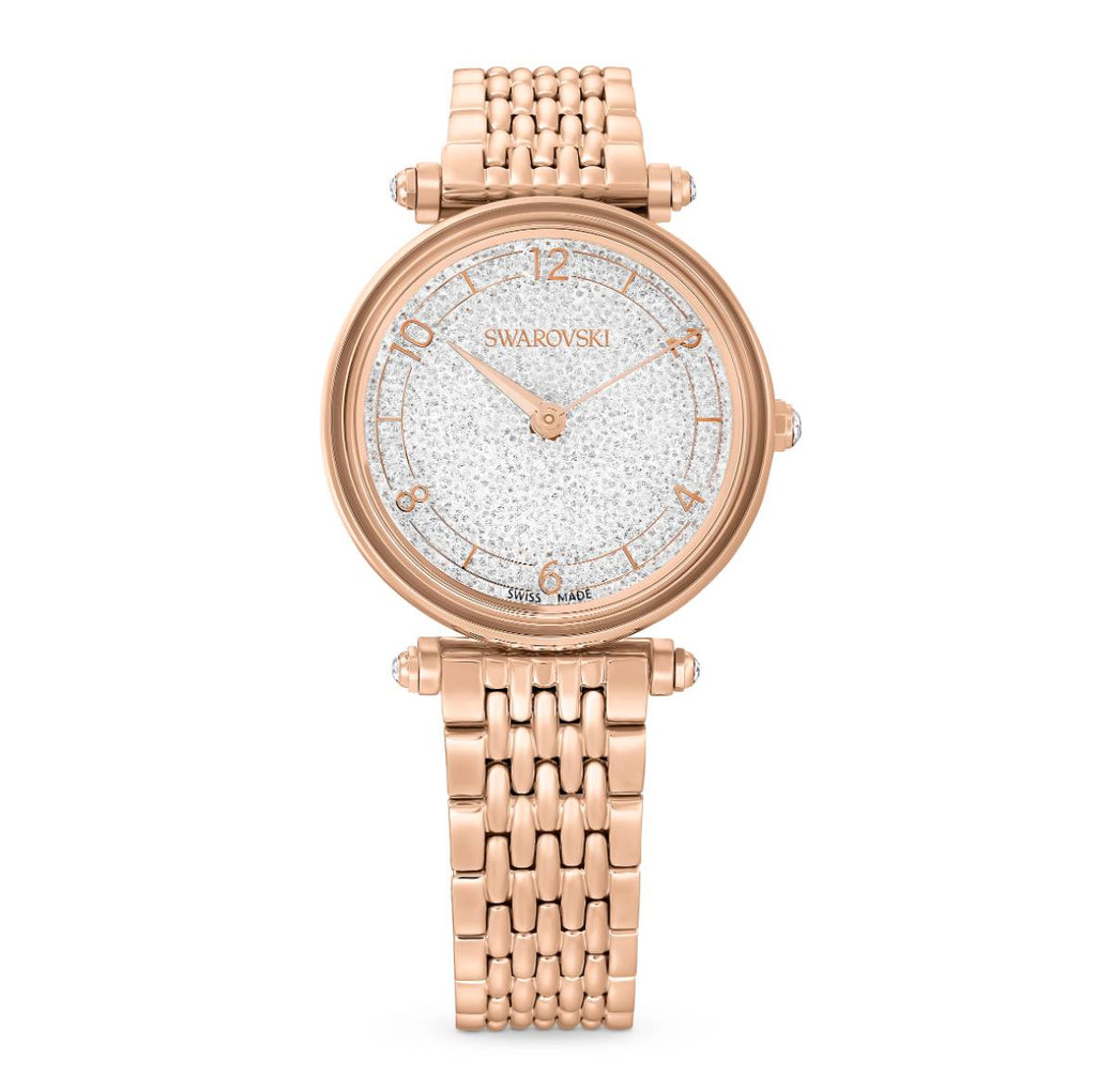 Crystalline Wonder watch, Swiss Made, Metal bracelet, Rose gold tone ...