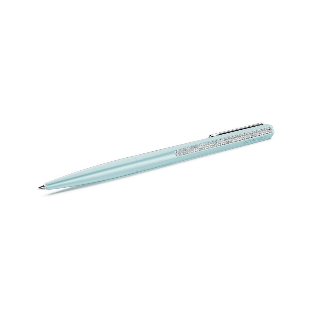 Crystal Shimmer ballpoint pen, Blue lacquered, Chrome plated ...
