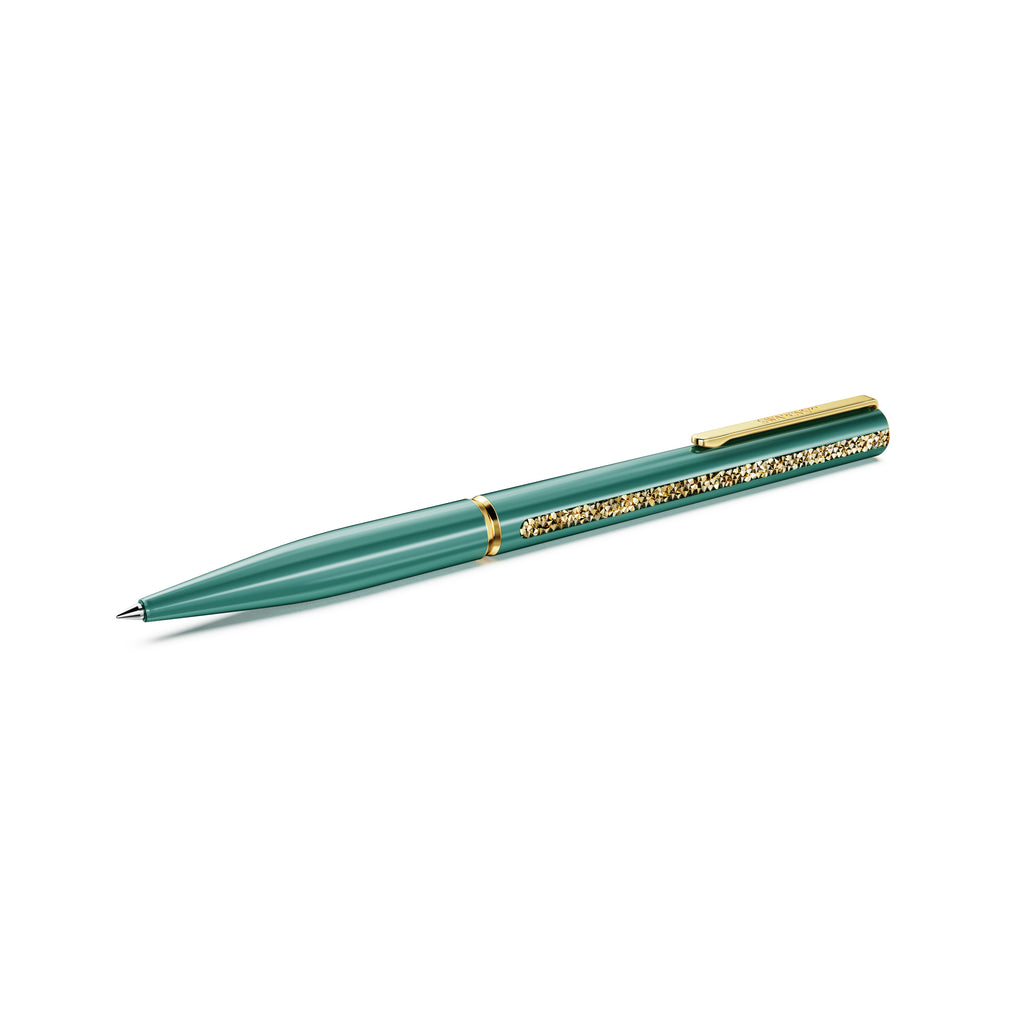Crystal Shimmer Glide ballpoint pen, Green, Green lacquered, Gold-tone ...