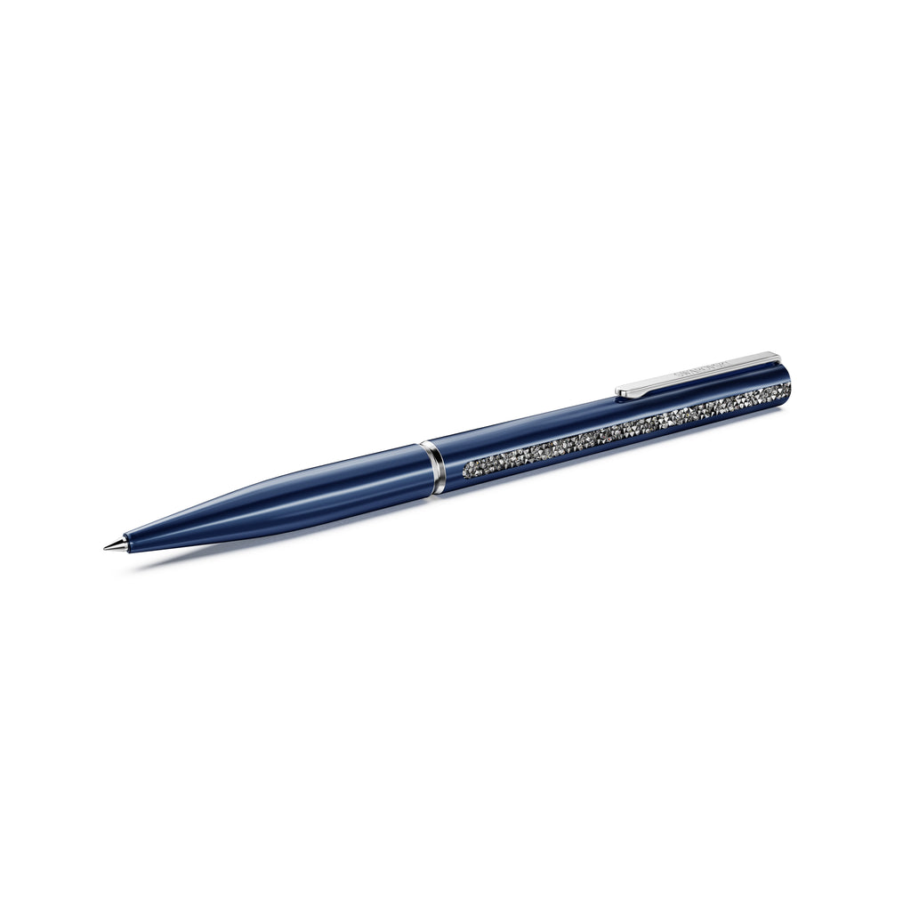 Crystal Shimmer Glide ballpoint pen, Blue, Blue lacquered, Chrome plat ...
