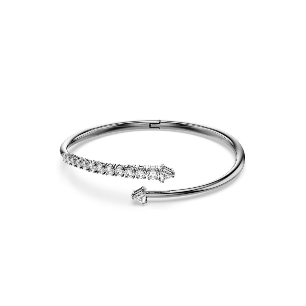Sublima bangle White, Ruthenium plated – Swarovski Lebanon