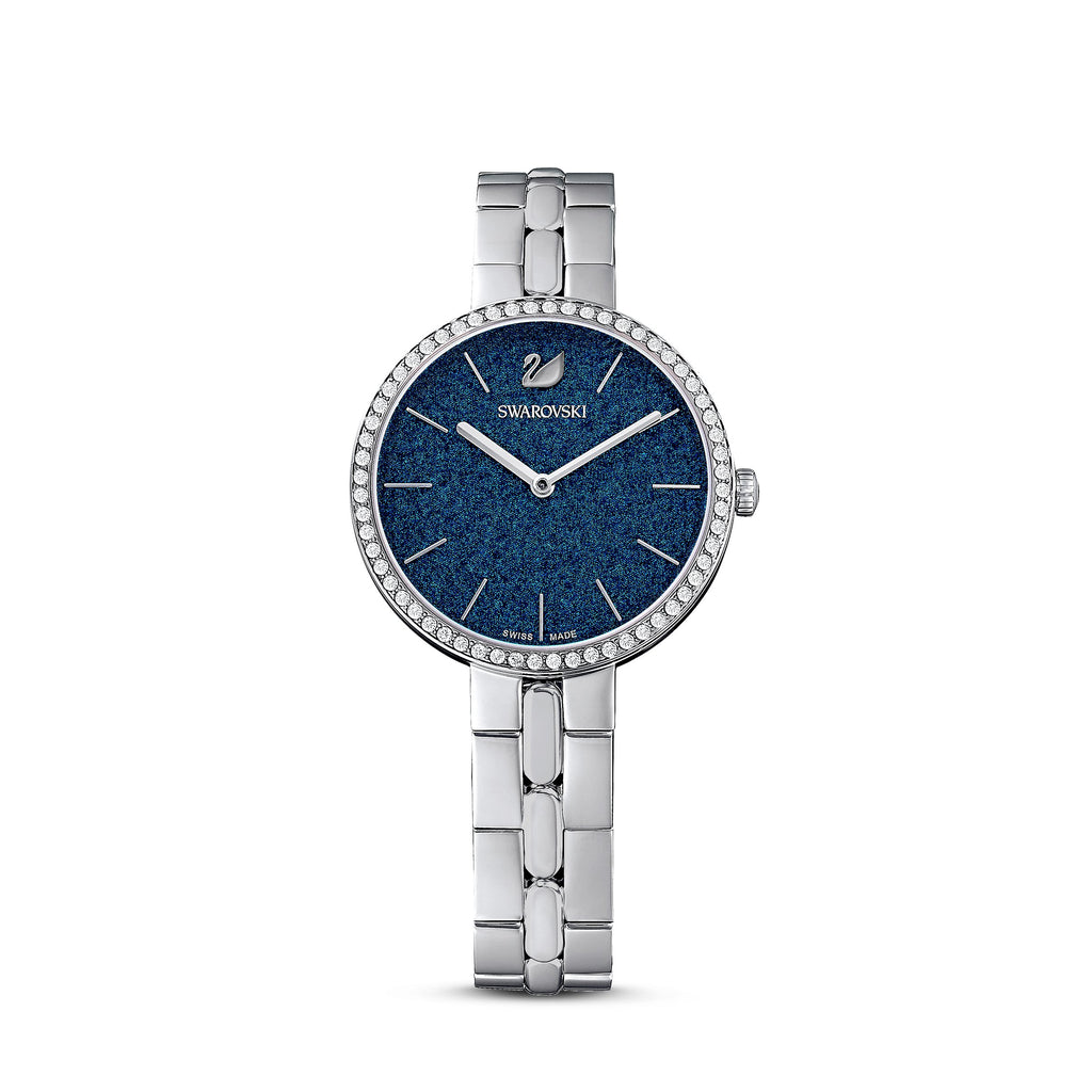 Cosmopolitan Watch, Metal bracelet, Blue, Stainless steel – Swarovski ...